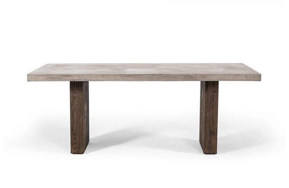 Rime Modern Concrete & Oak Dining Table | VIG Furniture – Casa Eleganza ...
