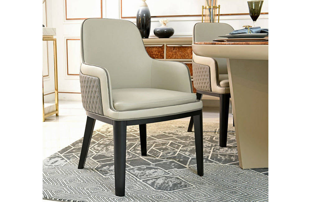Modrest Maxwell Glam Beige and Grey Dining Chair -Buy ($870) in a ...