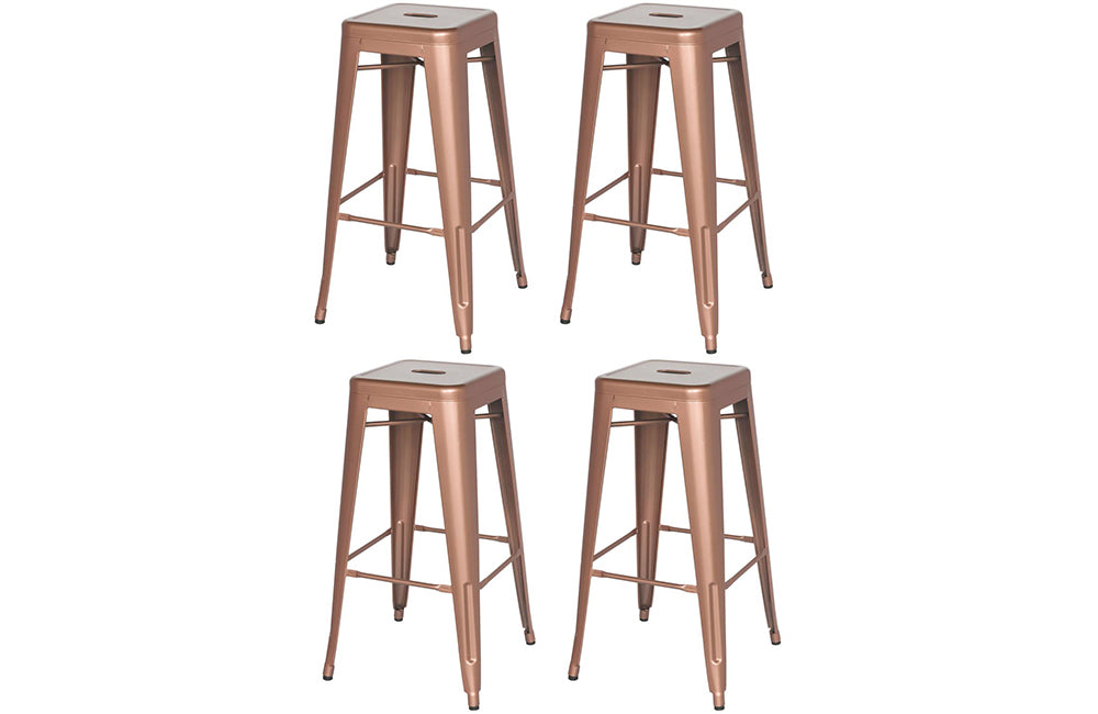 8015 Bar Stool Copper | Chintaly – Casa Eleganza Furniture & Mattress