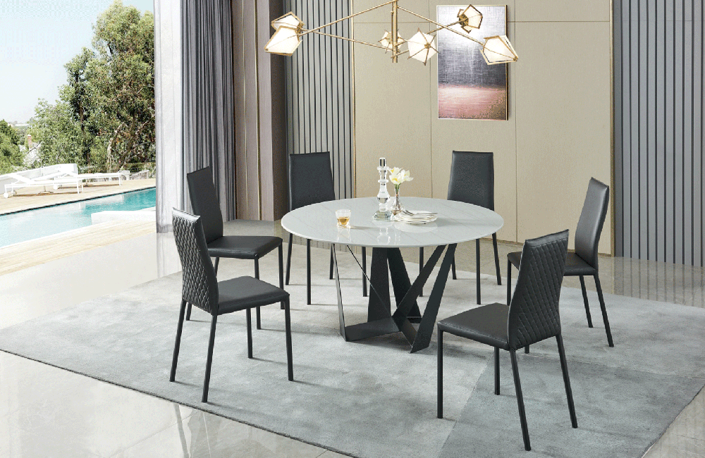 102 Marble Dining Table with 196 Chair | ESF – Casa Eleganza Furniture ...