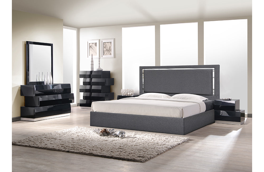 Monet Bed Charcoal (King size)-Buy ($1147) in a modern furniture store ...