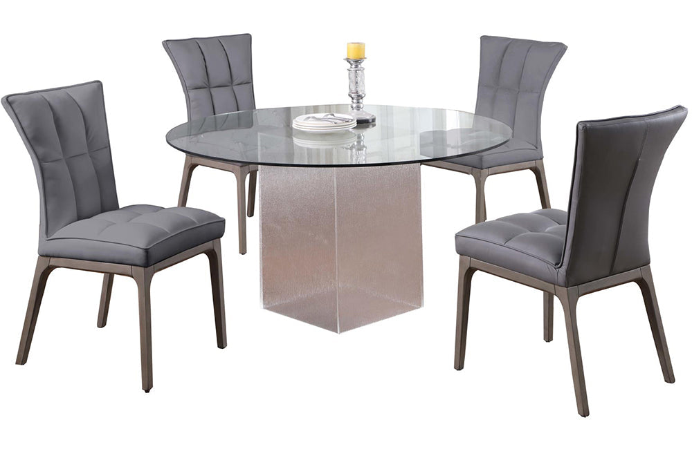 Peggy 5 pc Dining Set (1 Table & 4 Chairs) - Buy ($1305) in a modern ...