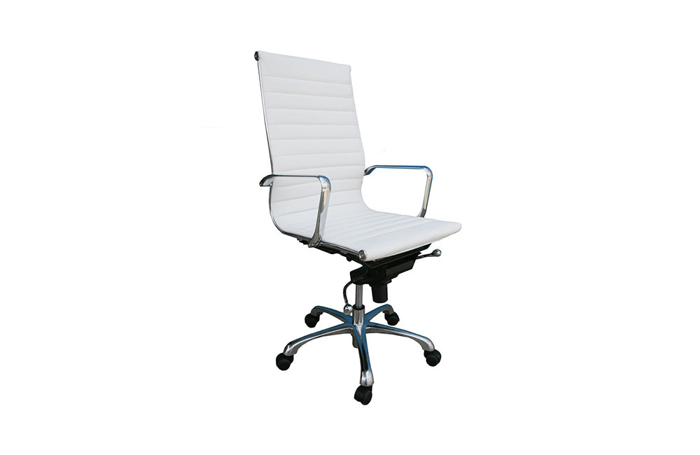 Comfy High Back Office Chair White | JNM – Casa Eleganza Furniture ...