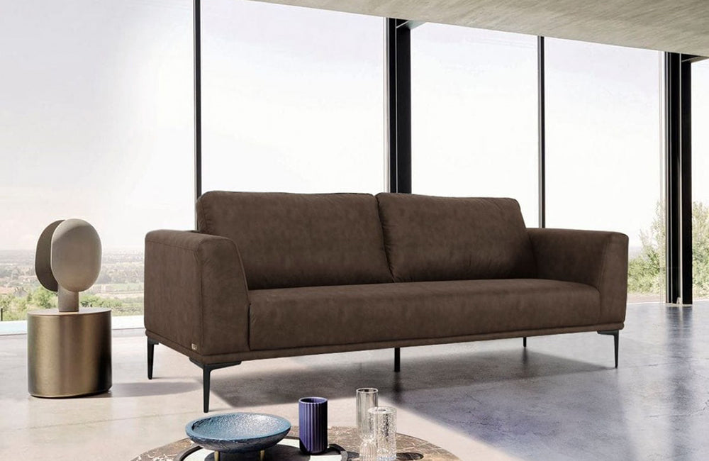 Divani Casa Jada Modern Brown Fabric Loveseat -Buy ($1050) in a modern ...