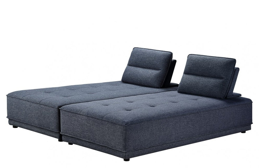 Divani Casa Glendale Modern Blue Fabric Modular Sectional Sofa | VIG ...